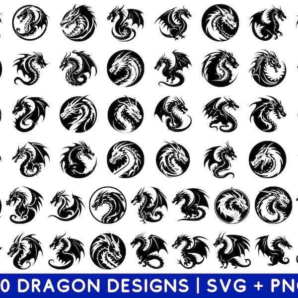 Dragon Svg File - Etsy