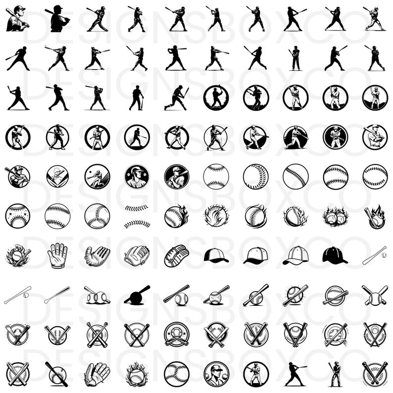 Baseball SVG Bundle - Baseball PNG Bundle - Baseball Clipart - Baseball ...