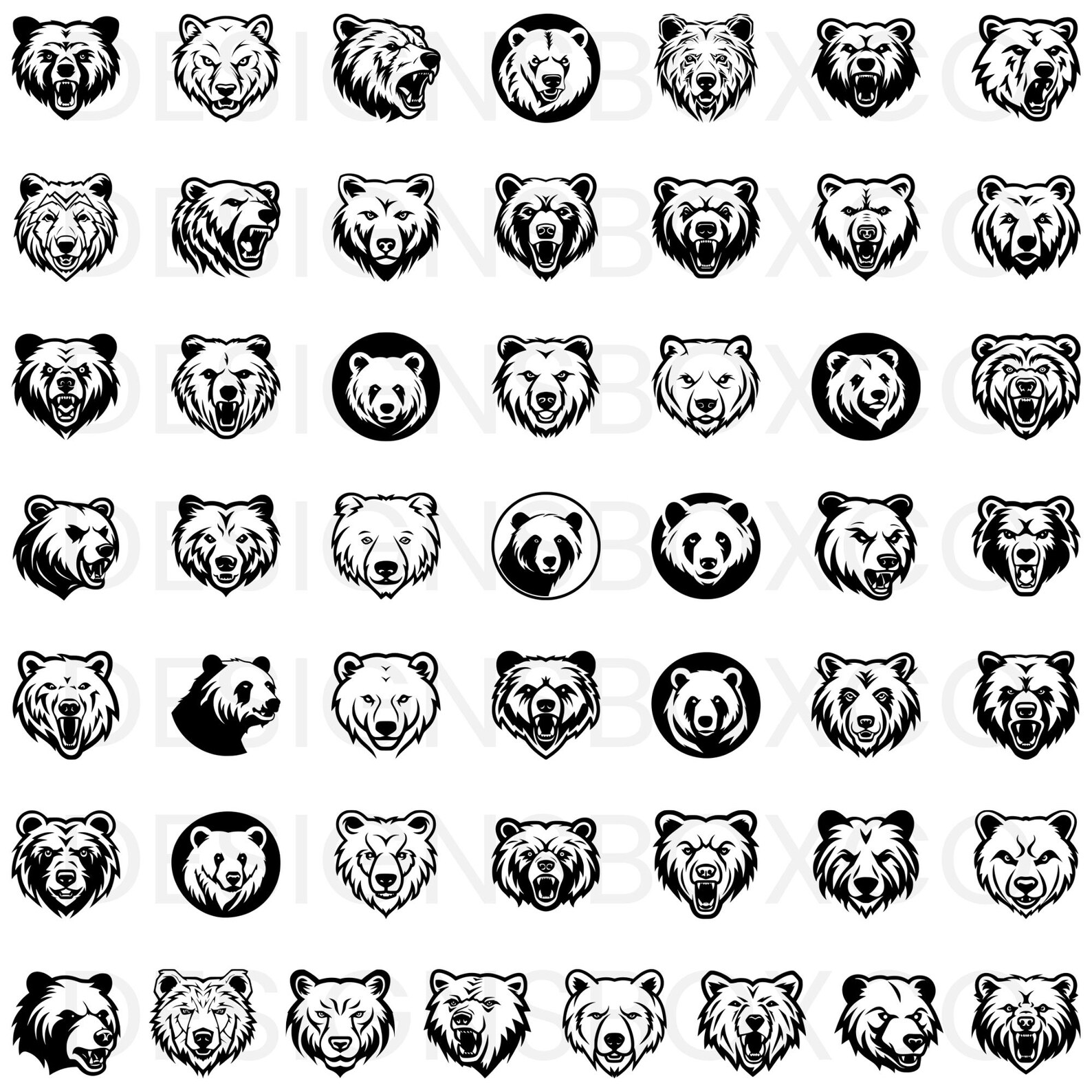 Bear SVG Bundle - Bear PNG Bundle - Bear Clipart - Bear SVG Cut Files ...