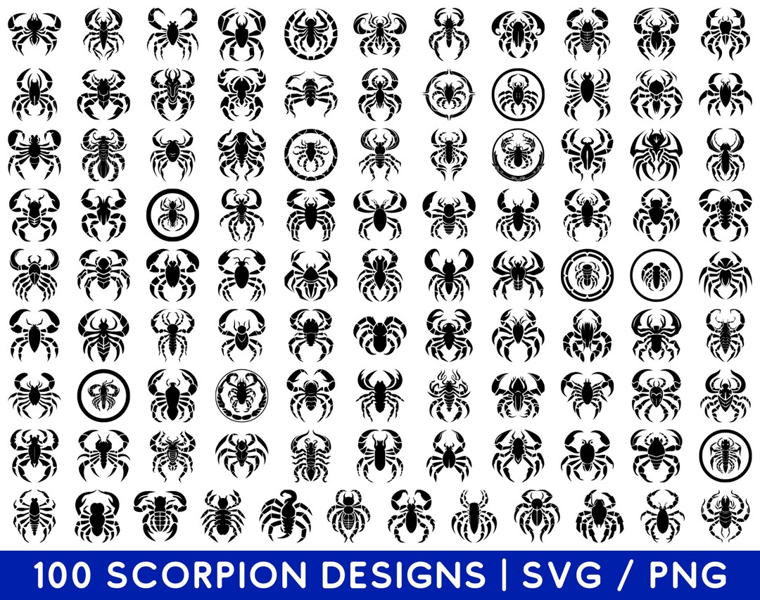 Scorpion SVG Bundle Scorpion PNG Bundle Scorpion Clipart Scorpion SVG ...