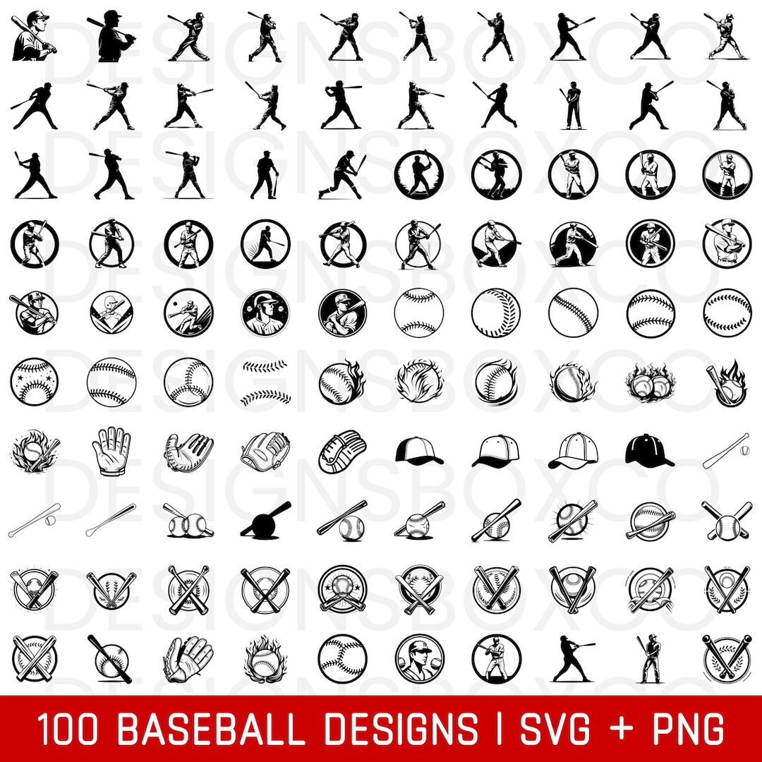 Baseball SVG Bundle - Baseball PNG Bundle - Baseball Clipart - Baseball ...