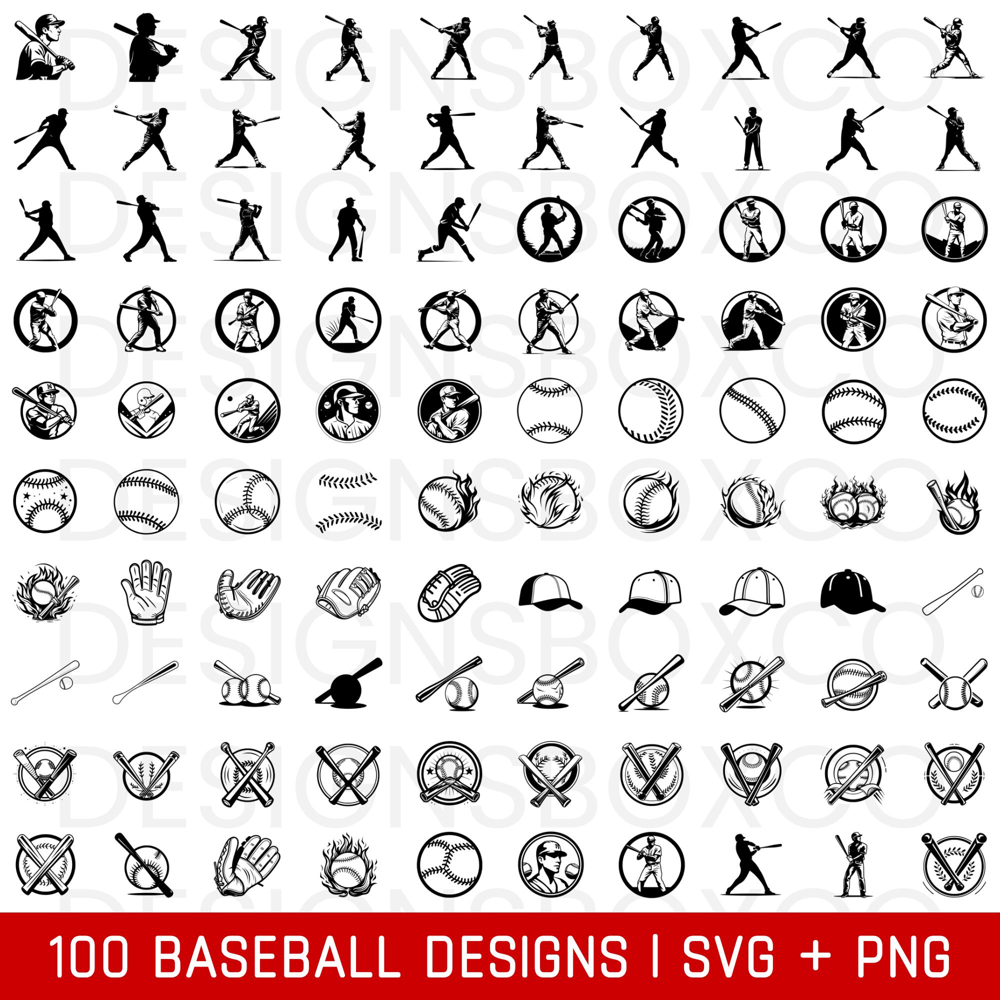 Baseball SVG Bundle - Baseball PNG Bundle - Baseball Clipart - Baseball ...