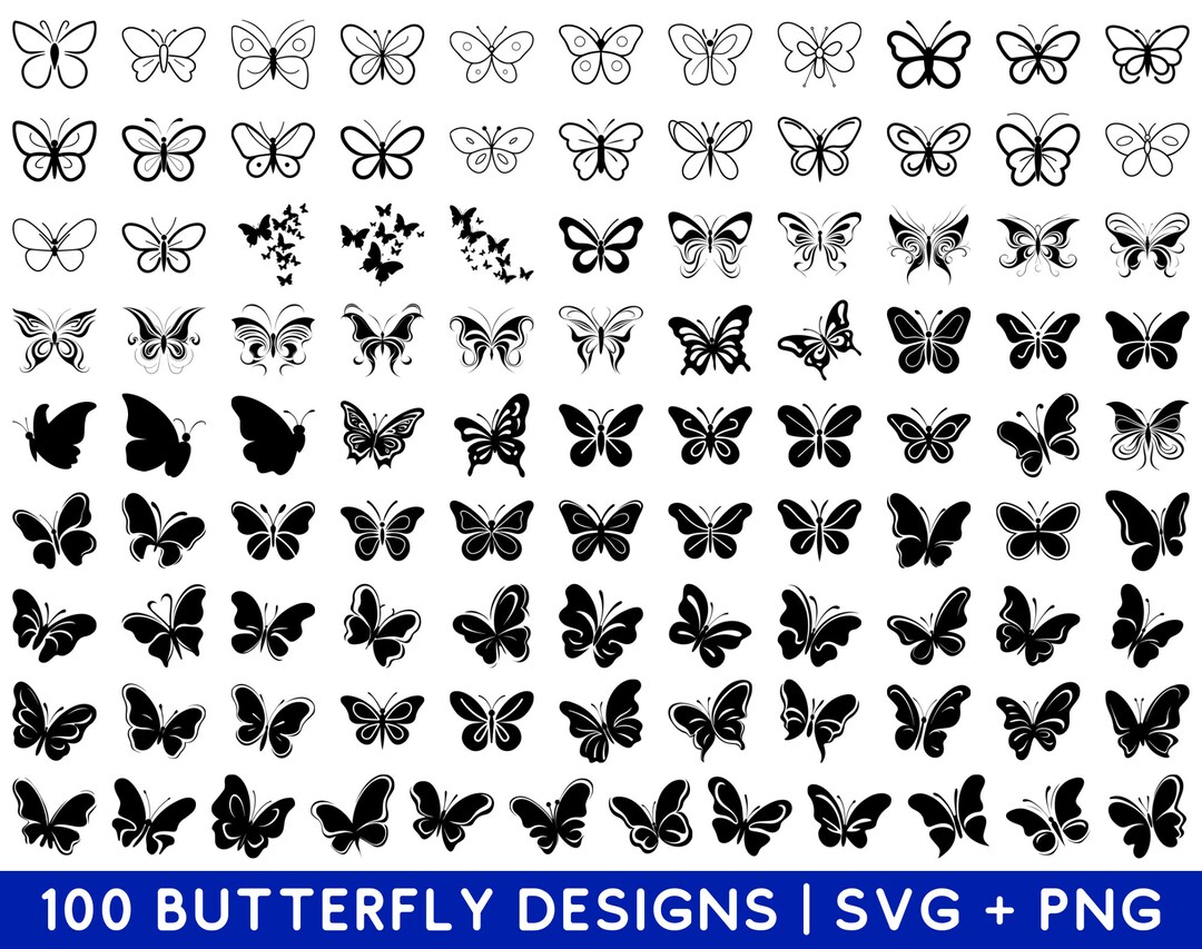Butterfly SVG Bundle Butterfly PNG Bundle Butterfly Clipart Butterfly ...