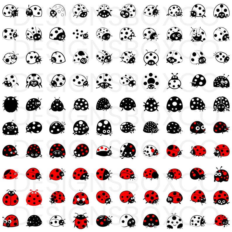 Ladybug SVG Bundle - Ladybug PNG Bundle - Ladybug Clipart - Ladybug SVG ...
