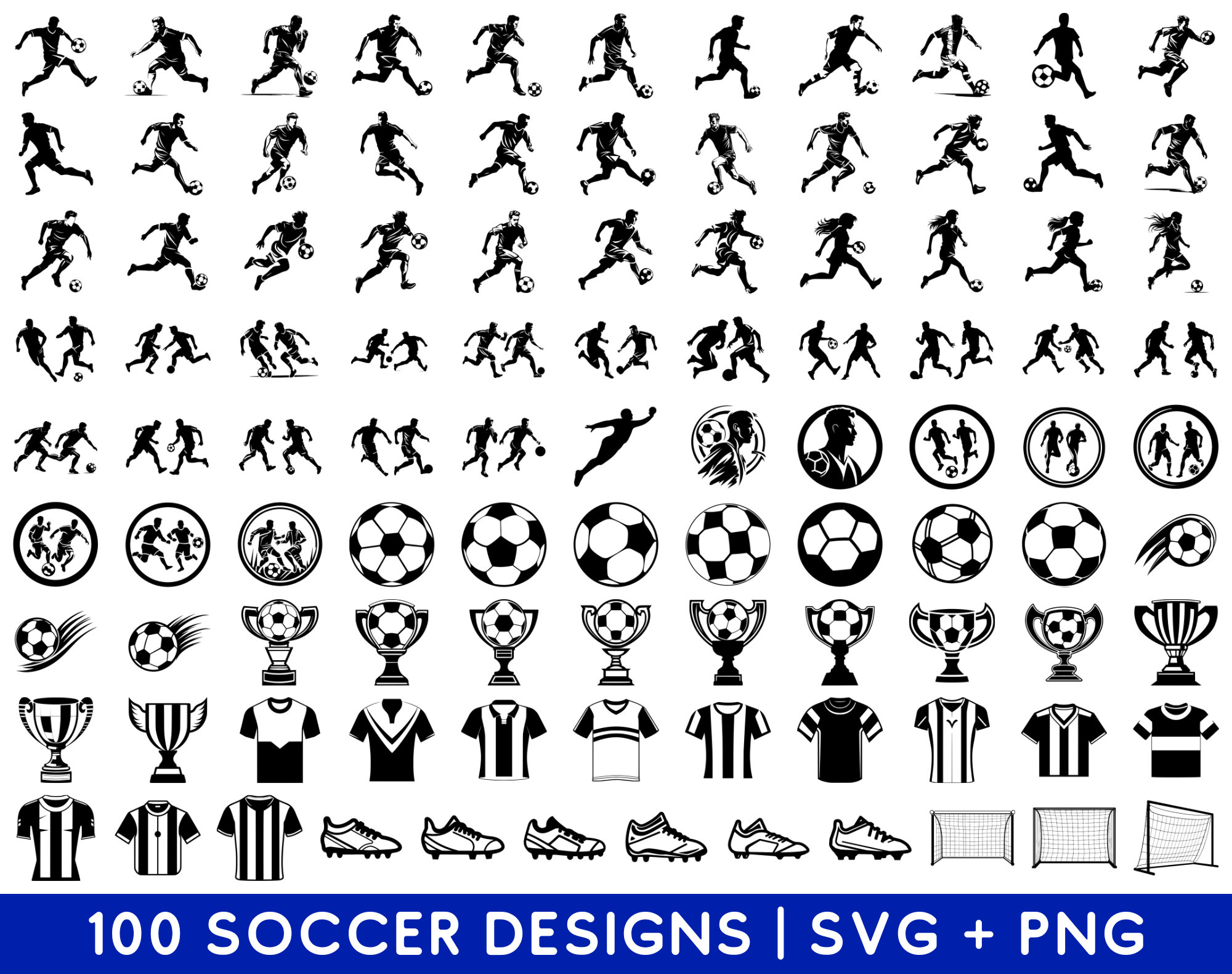 Soccer SVG Bundle Soccer PNG Bundle Soccer SVG Cut Files for Cricut ...
