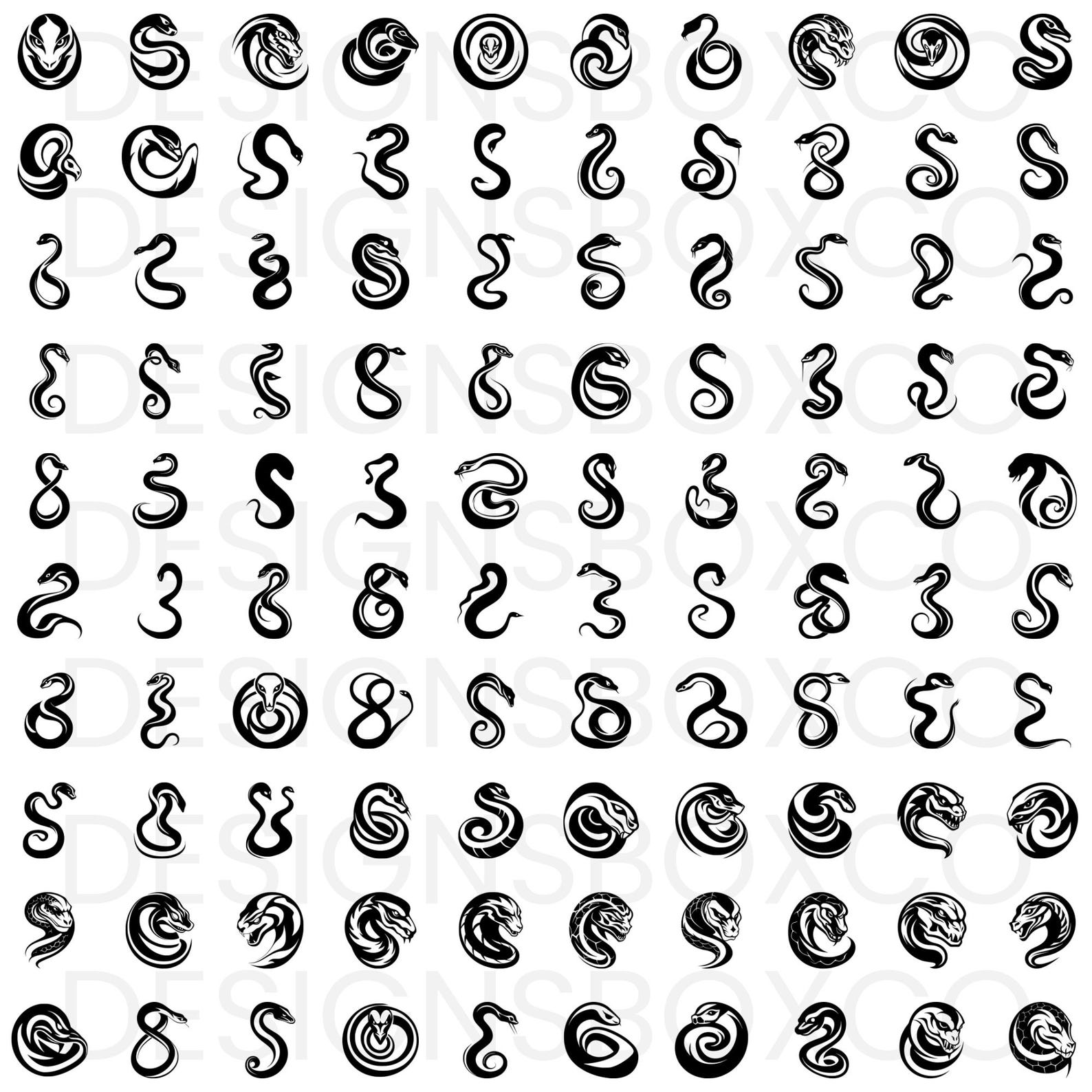 Snake SVG Bundle - Snake PNG Bundle - Snake Clipart - Snake SVG Cut ...