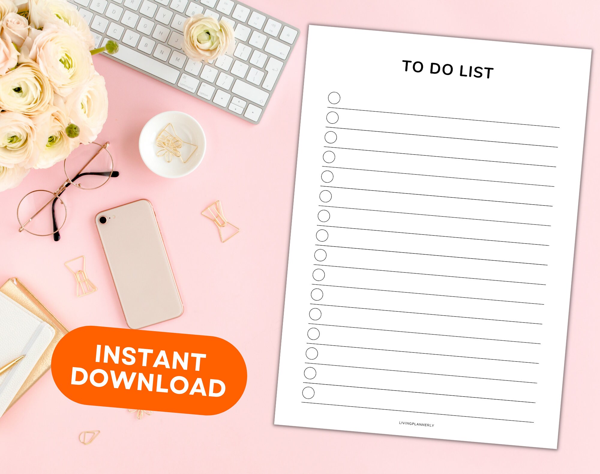 To Do List Printable Minimalist to Do List Blank to Do List Daily ...
