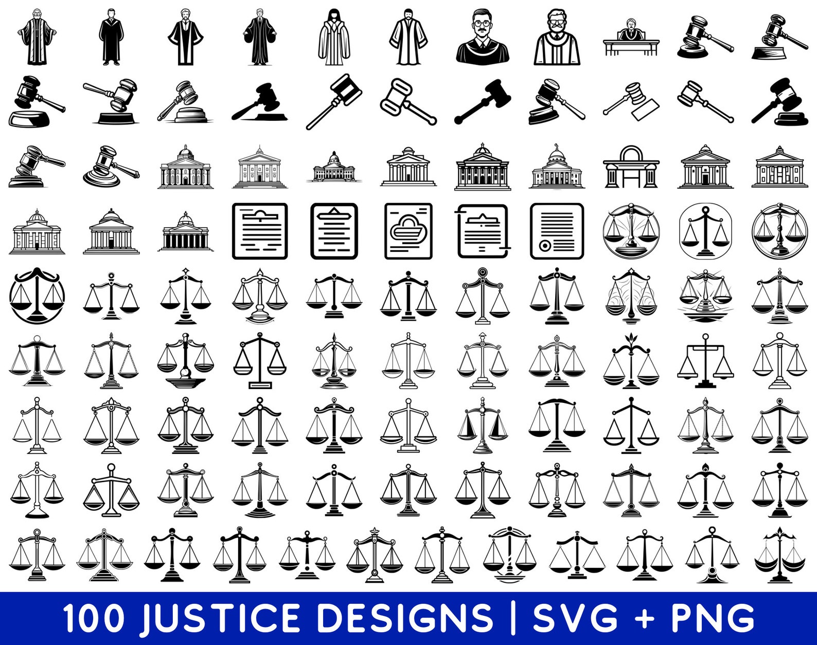 Justice SVG Bundle Justice PNG Bundle Justice Clipart Justice SVG Cut ...
