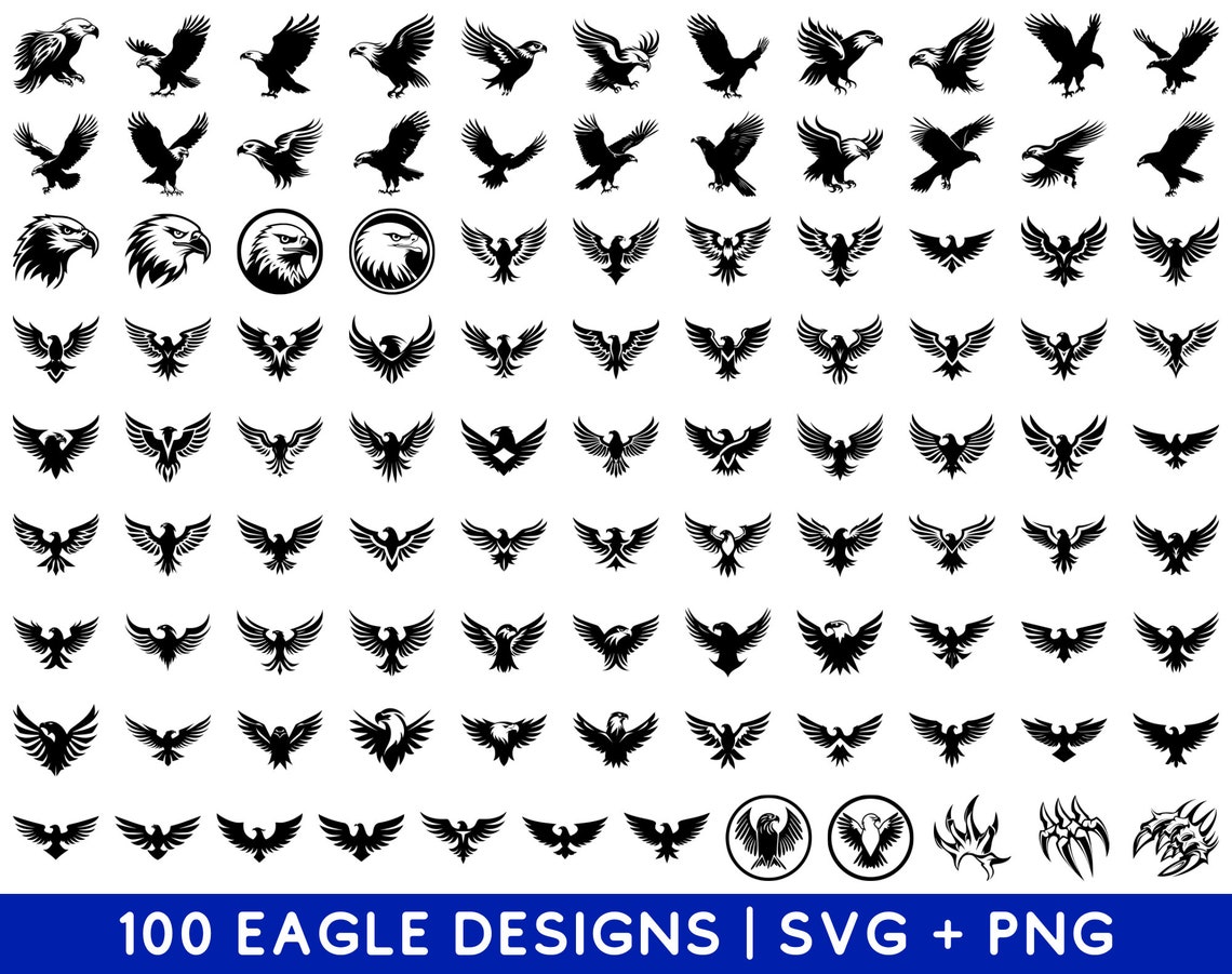 Eagle SVG Bundle Eagle PNG Bundle Eagle Clipart Eagle SVG Cut Files for ...