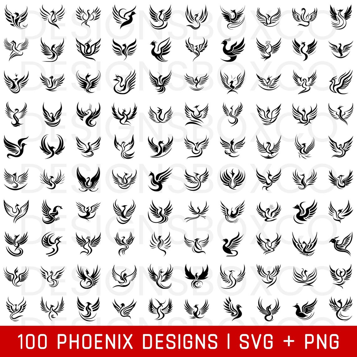 Phoenix SVG Bundle - Phoenix PNG Bundle - Phoenix Clipart - Phoenix SVG ...