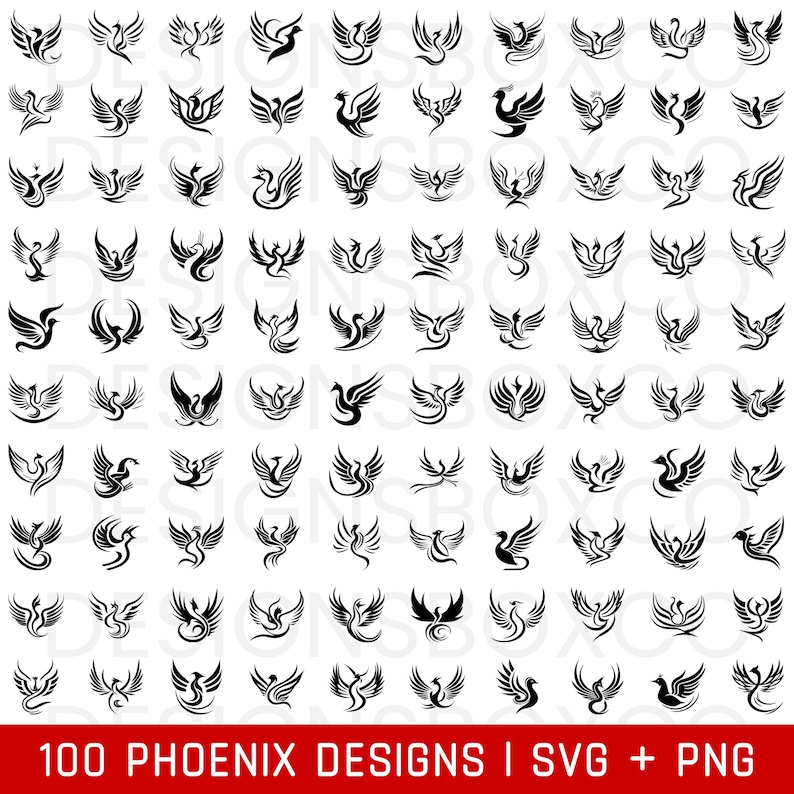 Phoenix SVG Bundle - Phoenix PNG Bundle - Phoenix Clipart - Phoenix SVG ...