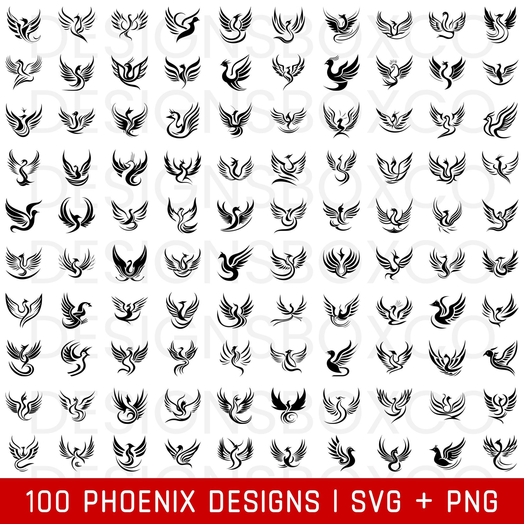 Phoenix SVG Bundle - Phoenix PNG Bundle - Phoenix Clipart - Phoenix SVG ...