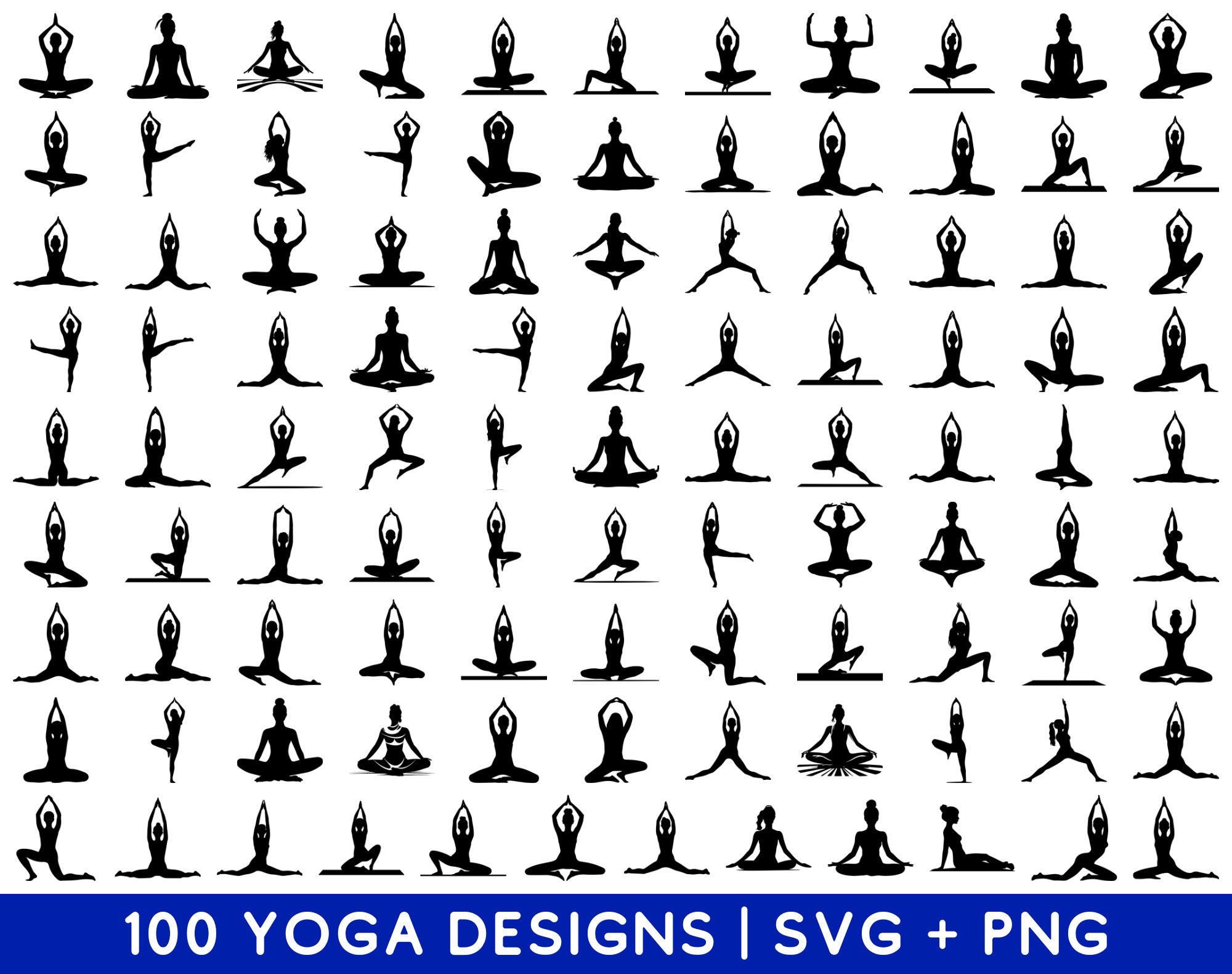 Yoga SVG Bundle Yoga PNG Bundle Yoga Clipart Yoga SVG Cut Files for ...