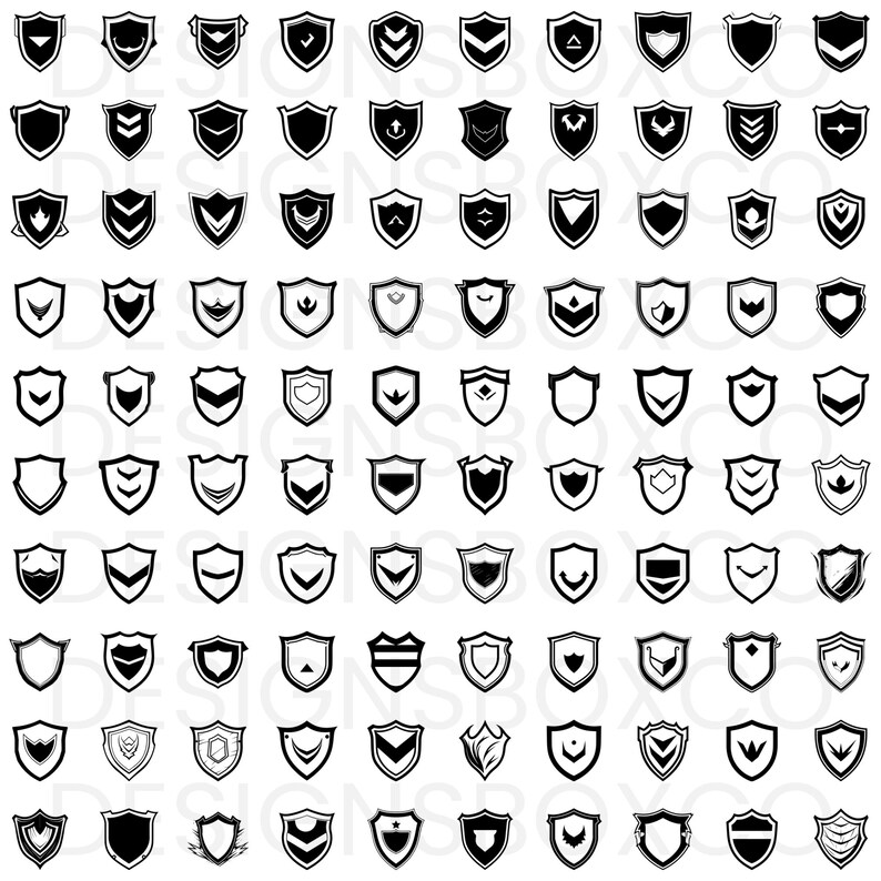 Shield SVG Bundle - Shield PNG Bundle - Shield Clipart - Shield SVG Cut ...