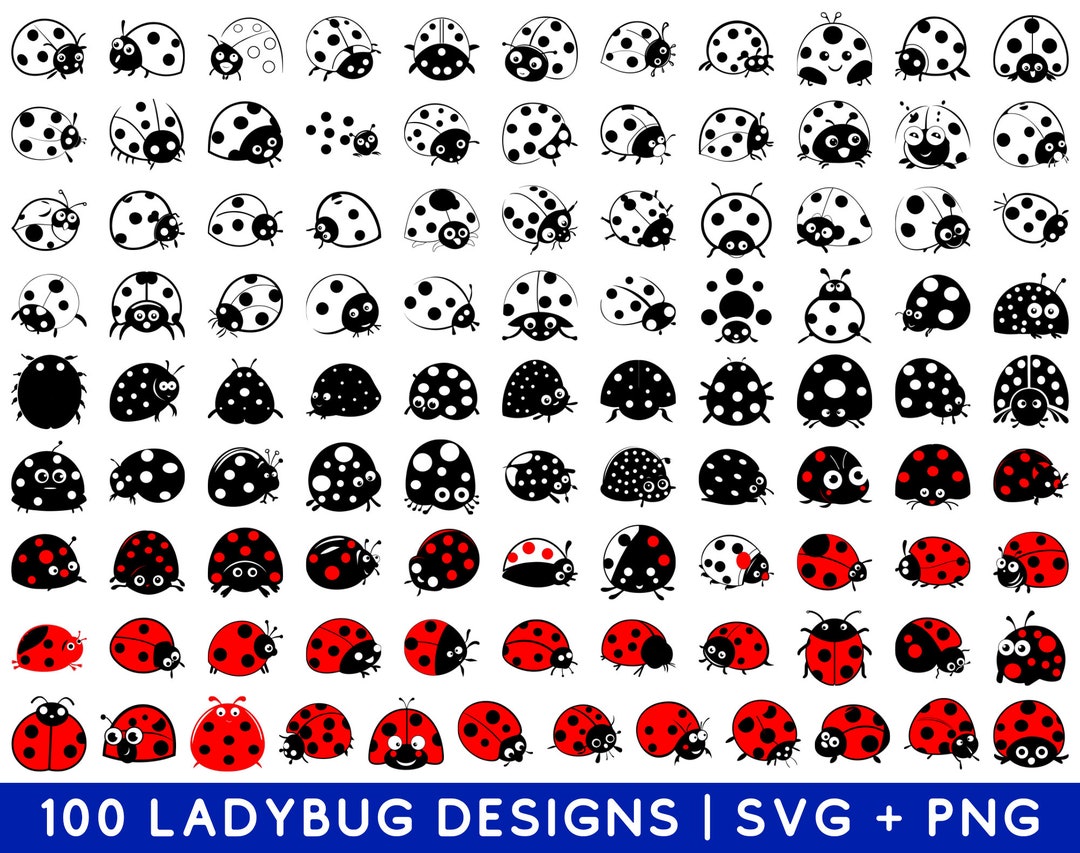 Ladybug SVG Bundle Ladybug PNG Bundle Ladybug Clipart Ladybug SVG Cut ...