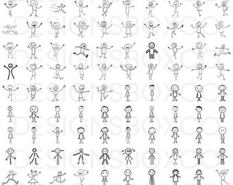 Stick Figures SVG - Stick Figures SVG Bundle - Stick Figures SVG Files ...