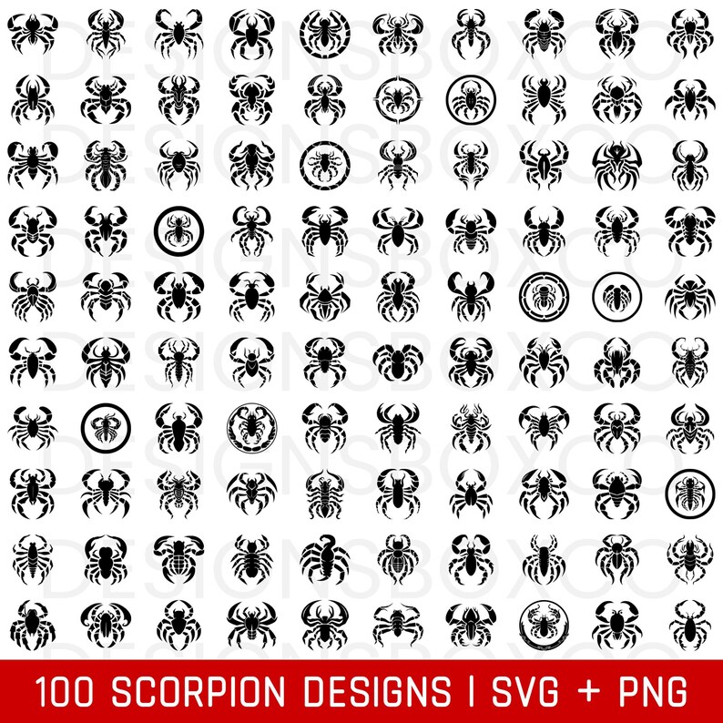 Scorpion SVG Bundle - Scorpion PNG Bundle - Scorpion Clipart - Scorpion ...