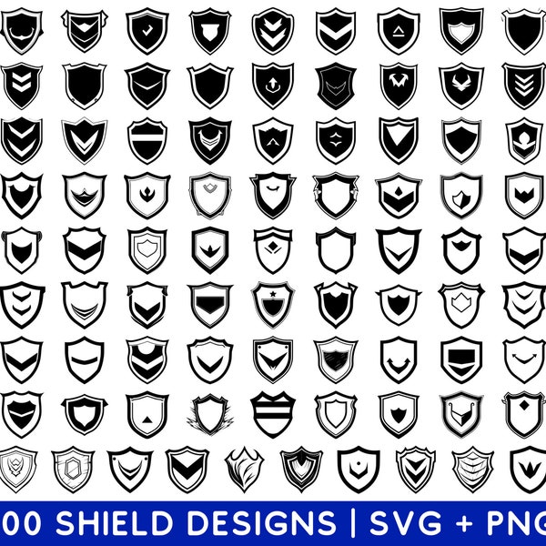 Shield Svg - Etsy