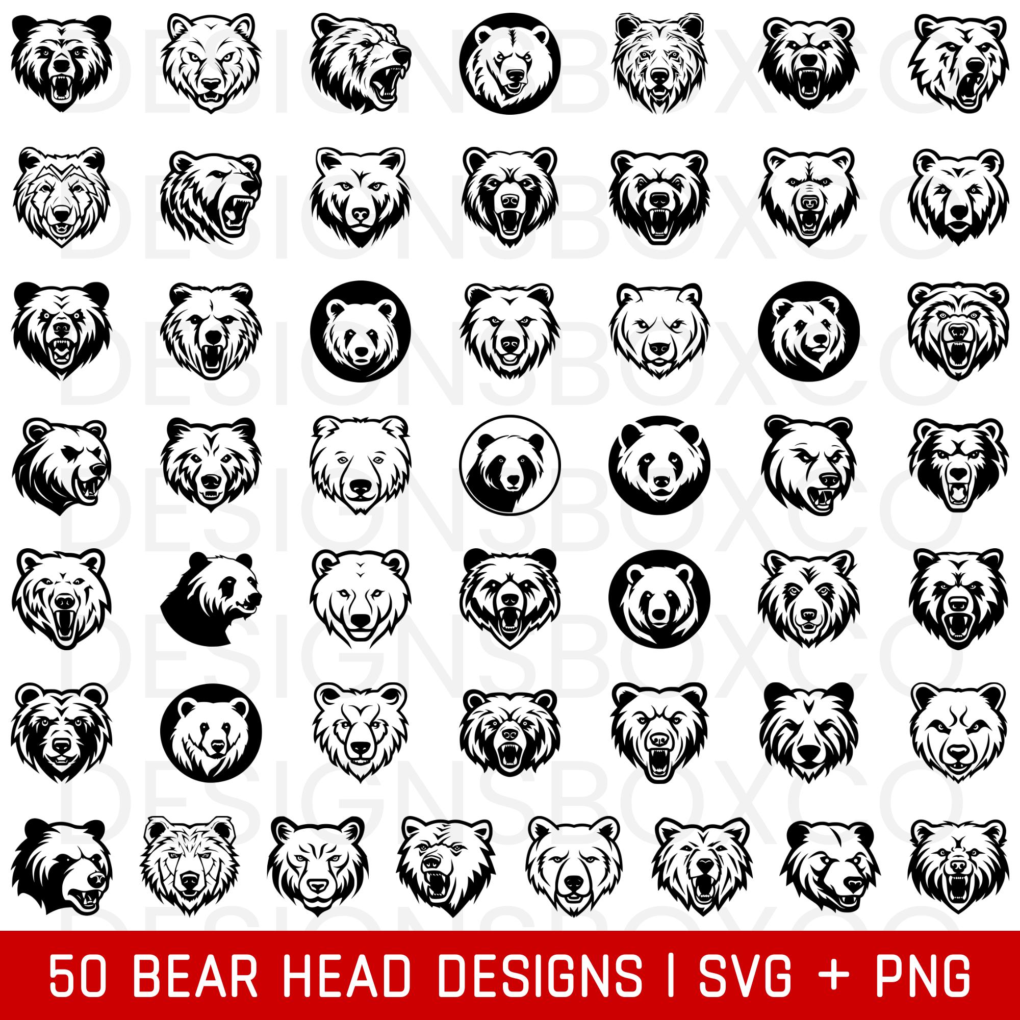 Bear SVG Bundle - Bear PNG Bundle - Bear Clipart - Bear SVG Cut Files ...