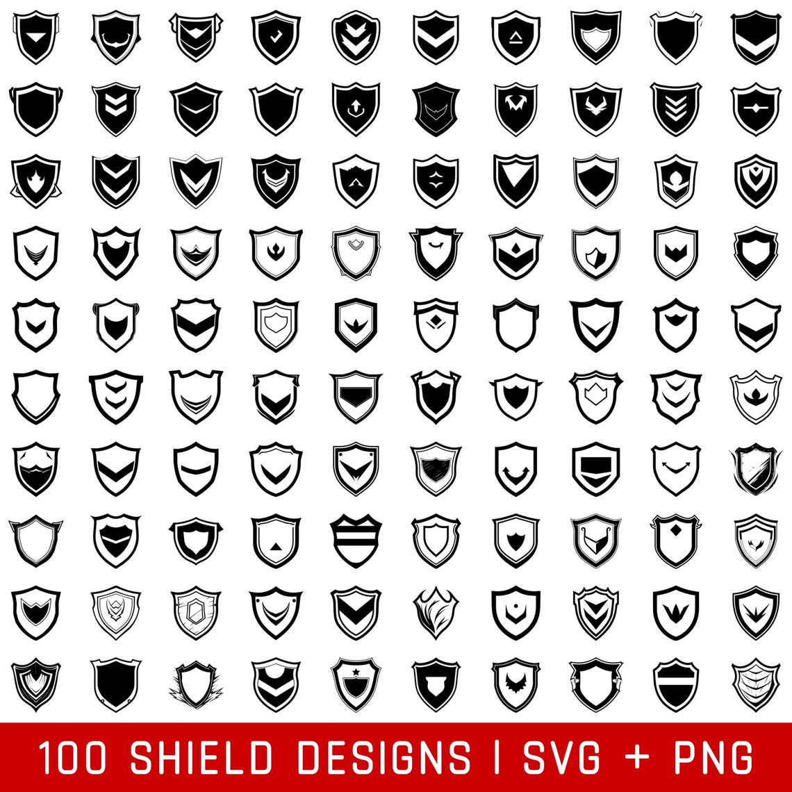 Shield SVG Bundle Shield PNG Bundle Shield Clipart Shield SVG Cut Files ...