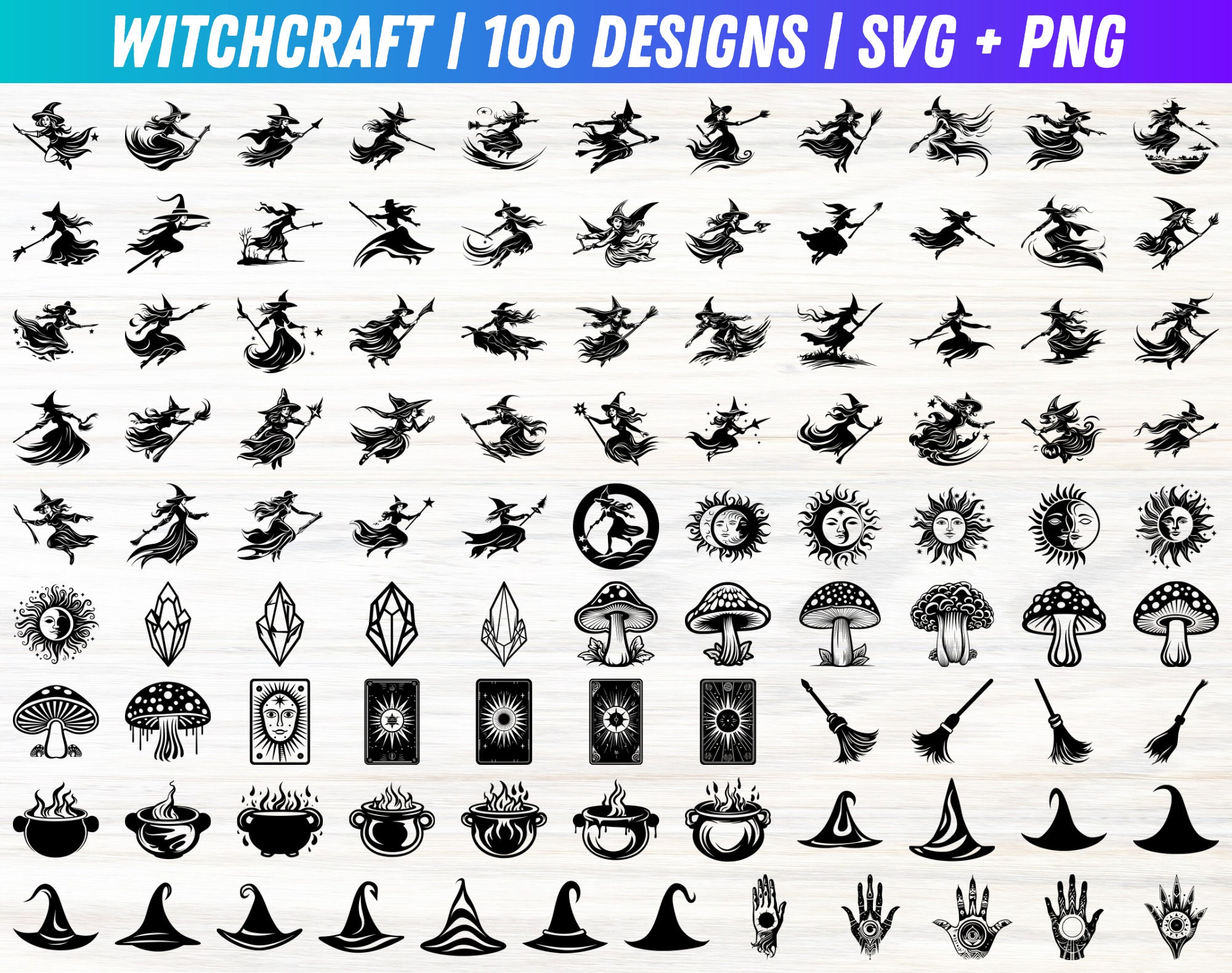 Halloween SVG Bundle - Halloween PNG Bundle - Halloween Clipart ...