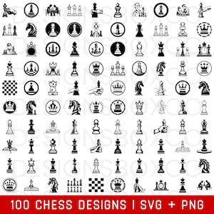 Chess SVG Bundle - Chess PNG Bundle - Chess Clipart - Chess SVG Cut ...
