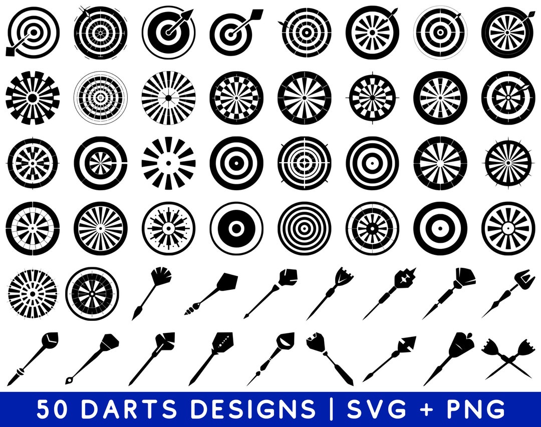 Darts SVG Bundle Darts PNG Bundle Darts Clipart Darts SVG Cut Files for ...