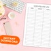 Leads Follow Ups List Printable - Customer Follow up Tracker - Leads ...