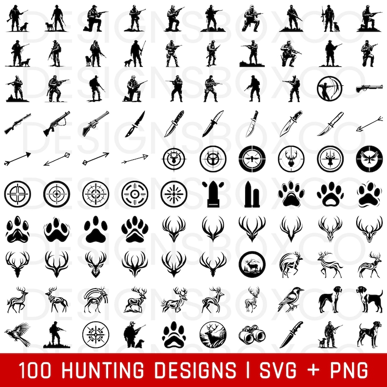 Hunting SVG Bundle - Hunting PNG Bundle - Hunting Clipart - Hunting SVG ...