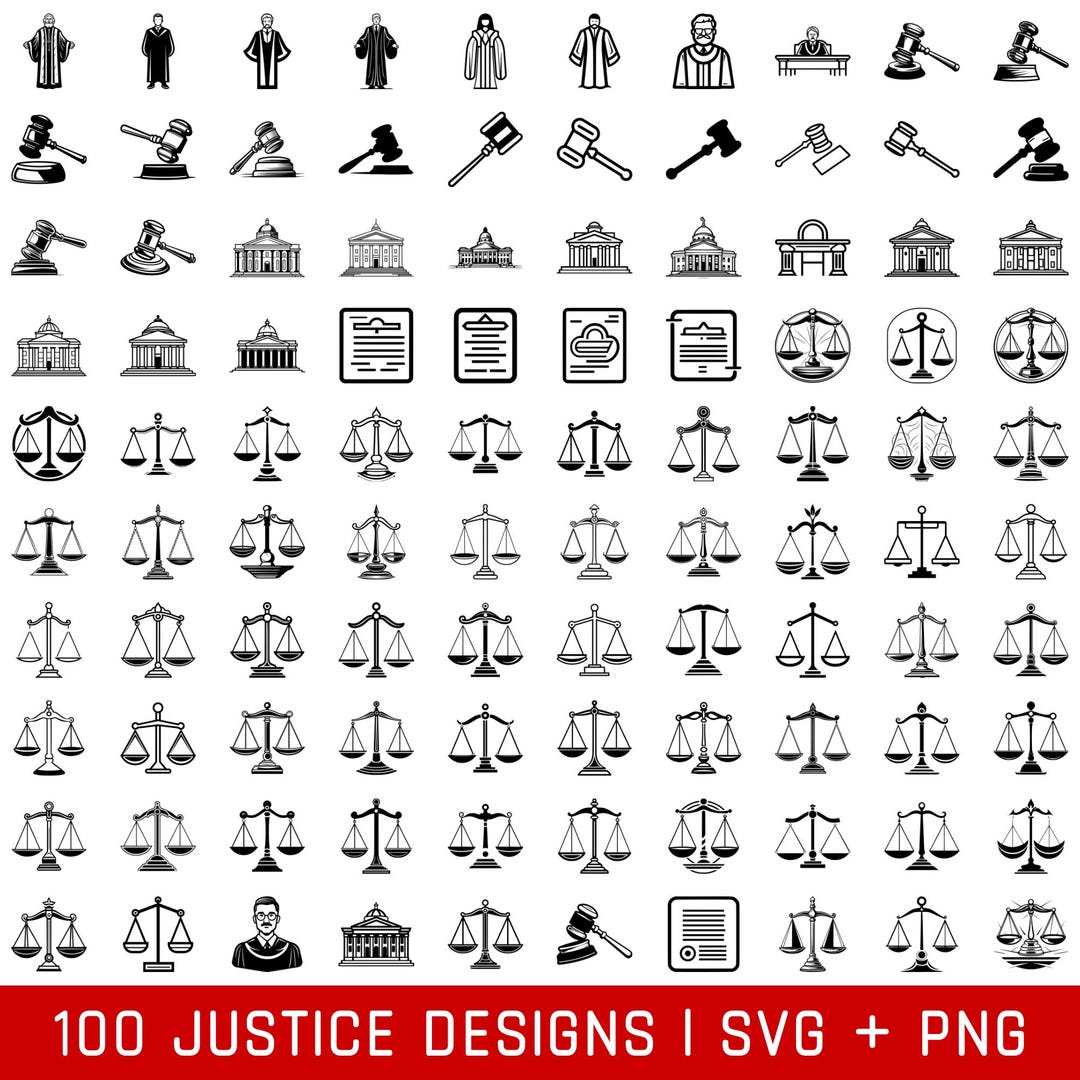 Justice SVG Bundle Justice PNG Bundle Justice Clipart Justice SVG Cut ...