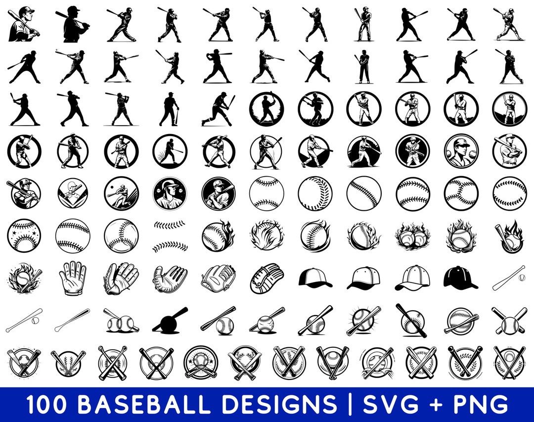 Baseball SVG Bundle Baseball PNG Bundle Baseball Clipart Baseball SVG ...