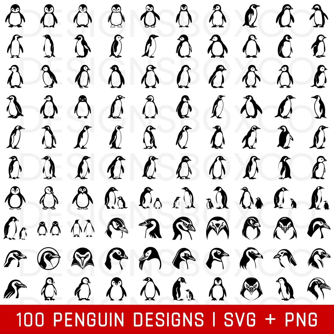 Penguin SVG Bundle - Penguin PNG Bundle - Penguin Clipart - Penguin SVG ...