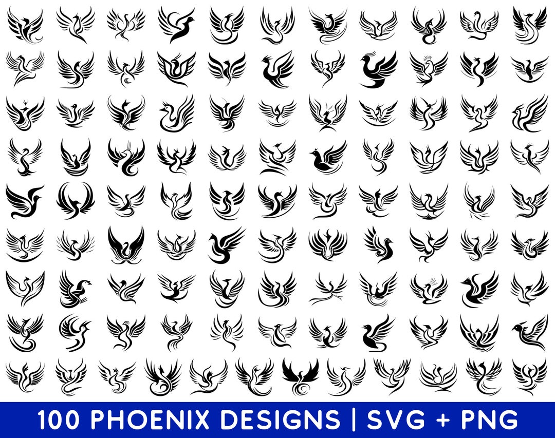 Phoenix SVG Bundle Phoenix PNG Bundle Phoenix Clipart Phoenix SVG Cut ...