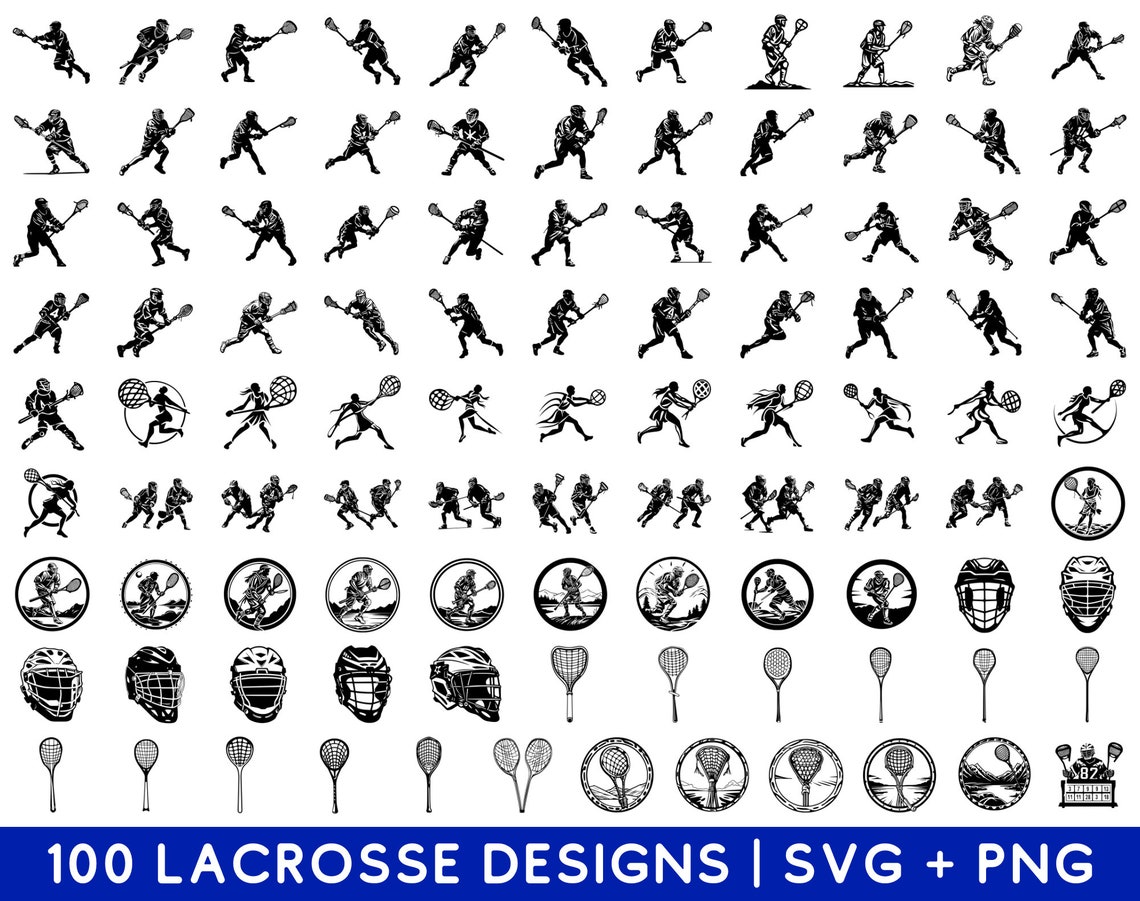 Lacrosse SVG Bundle Lacrosse PNG Bundle Lacrosse Clipart Lacrosse SVG ...