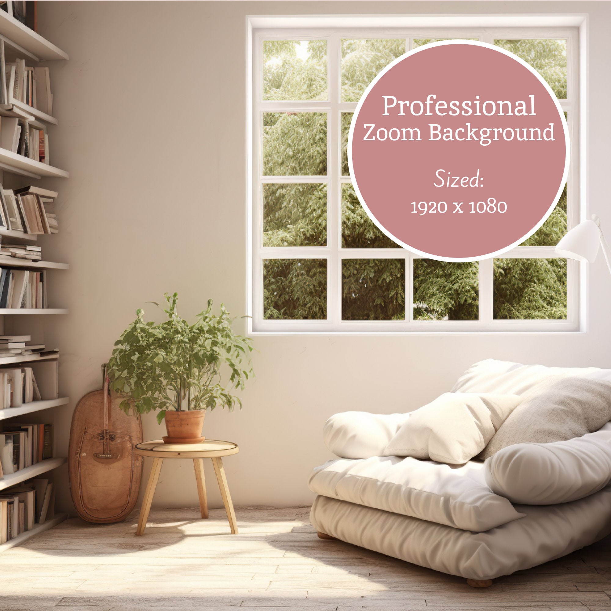 Zoom Background Virtual Background Bundle of 5 Home Office - Etsy