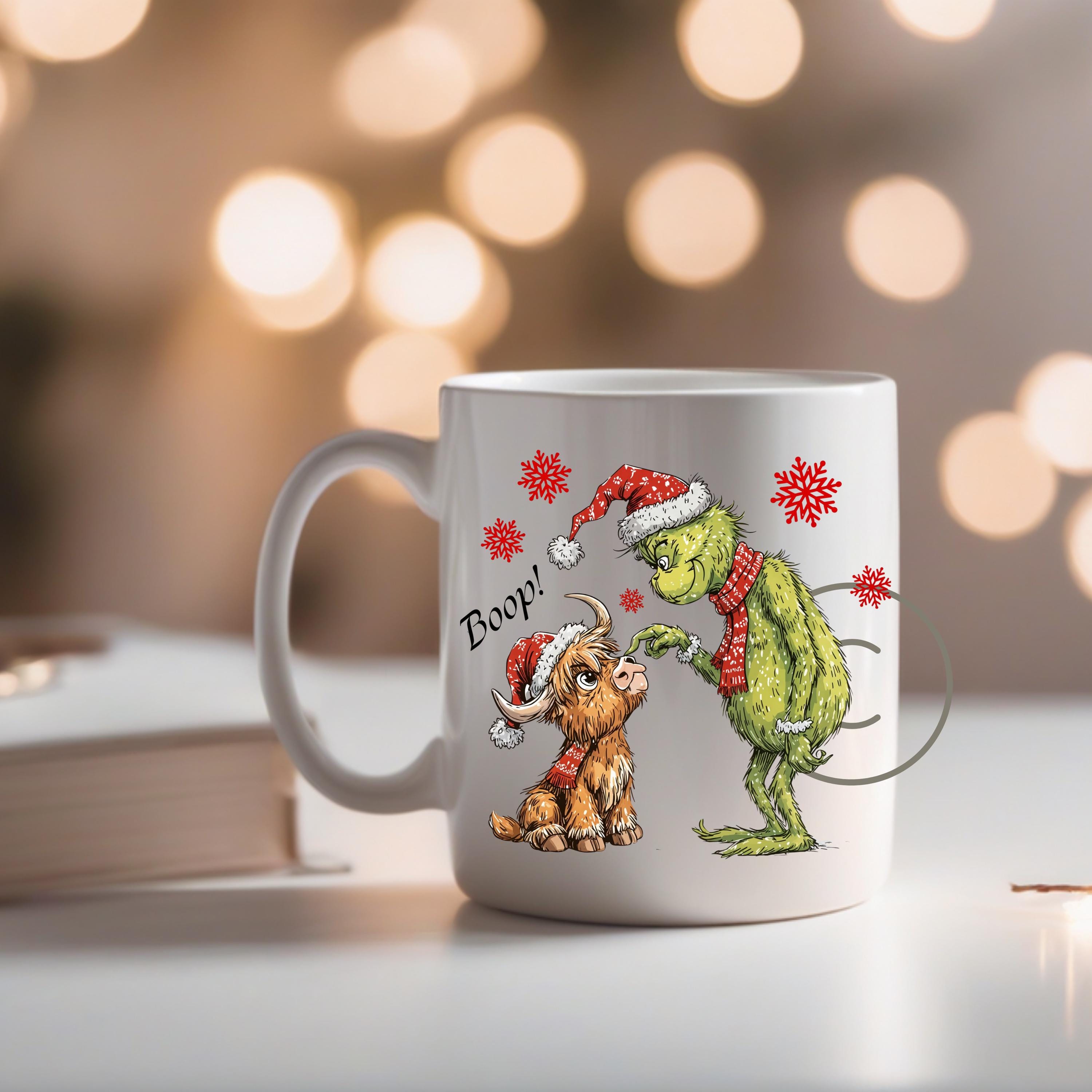 Christmas Highland Cow PNG: Grinch Clipart (digital Download) - Etsy