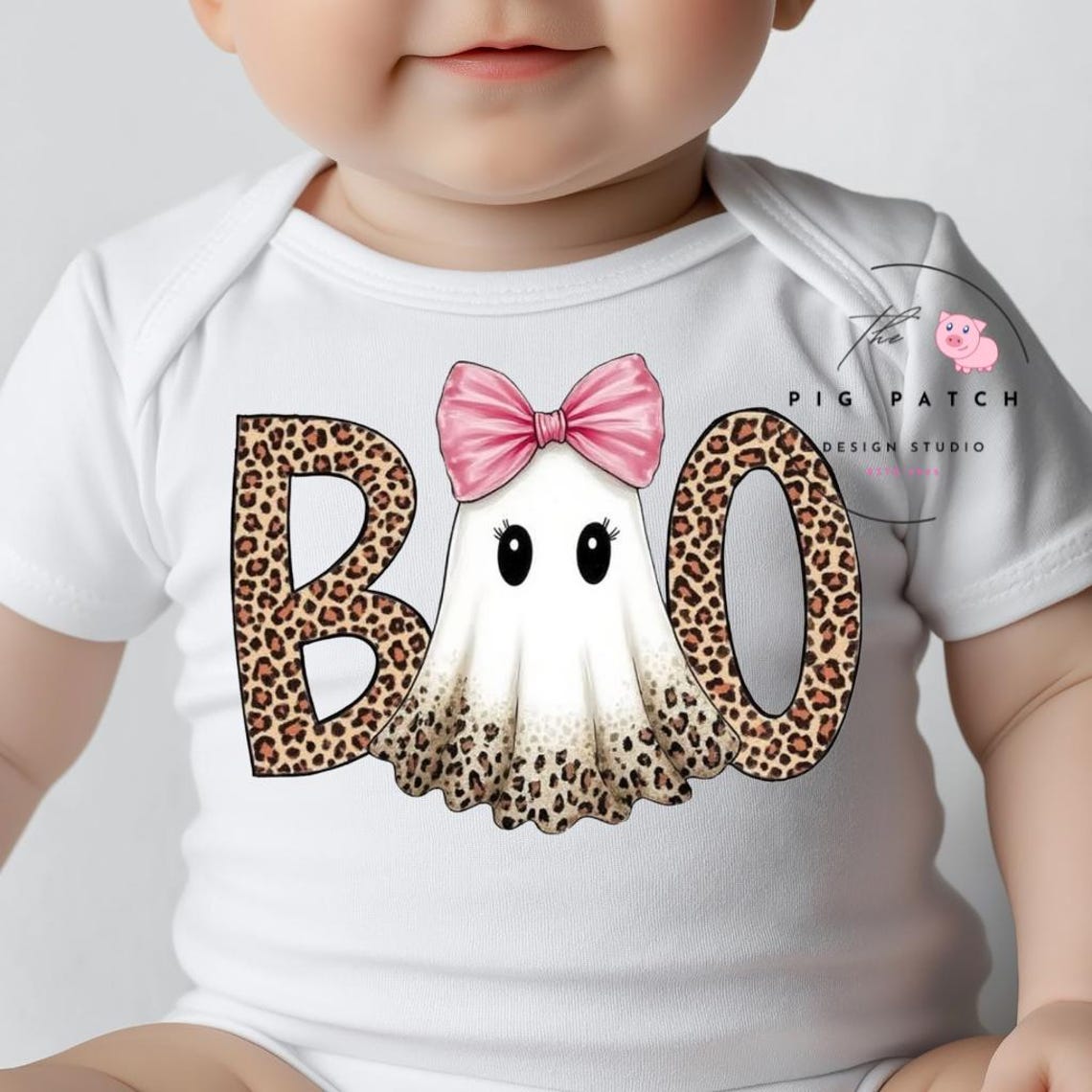 Leopard Ghost Halloween PNG: Spooky Sublimation Design (digital ...