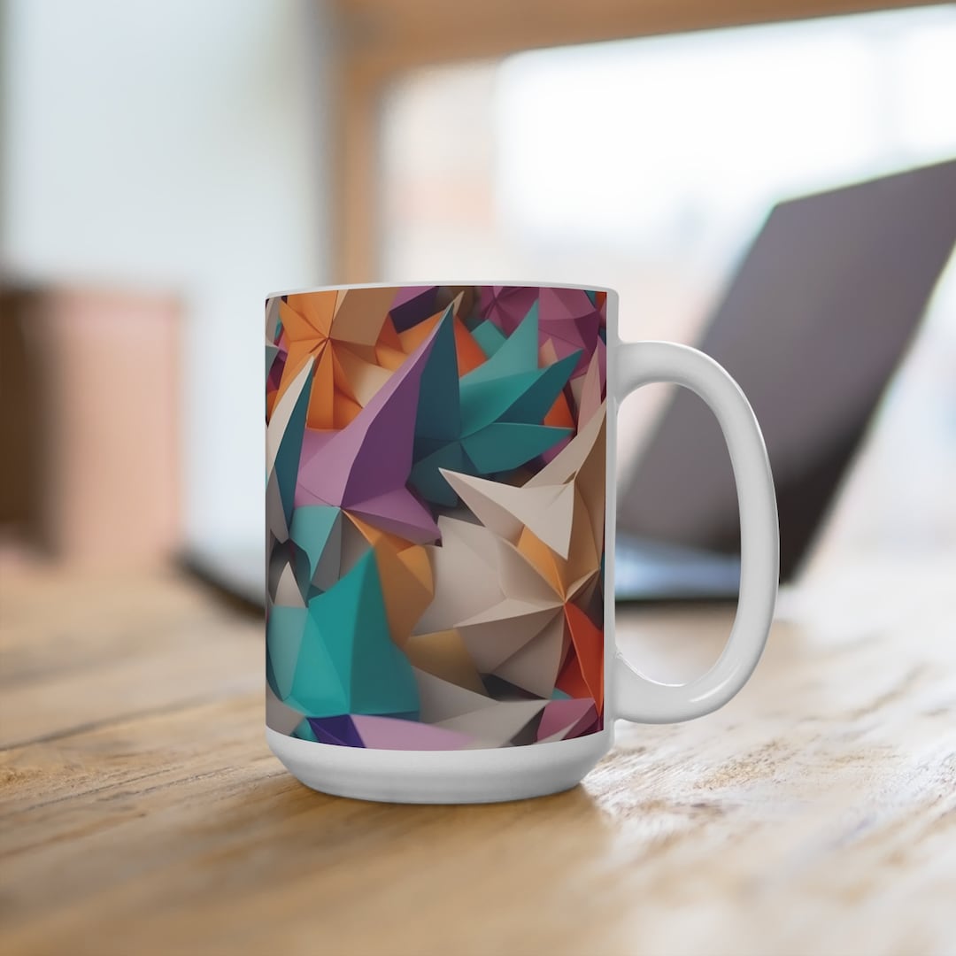 Japanese Style Cups With Origami Designs. Origami Mugs: - Etsy