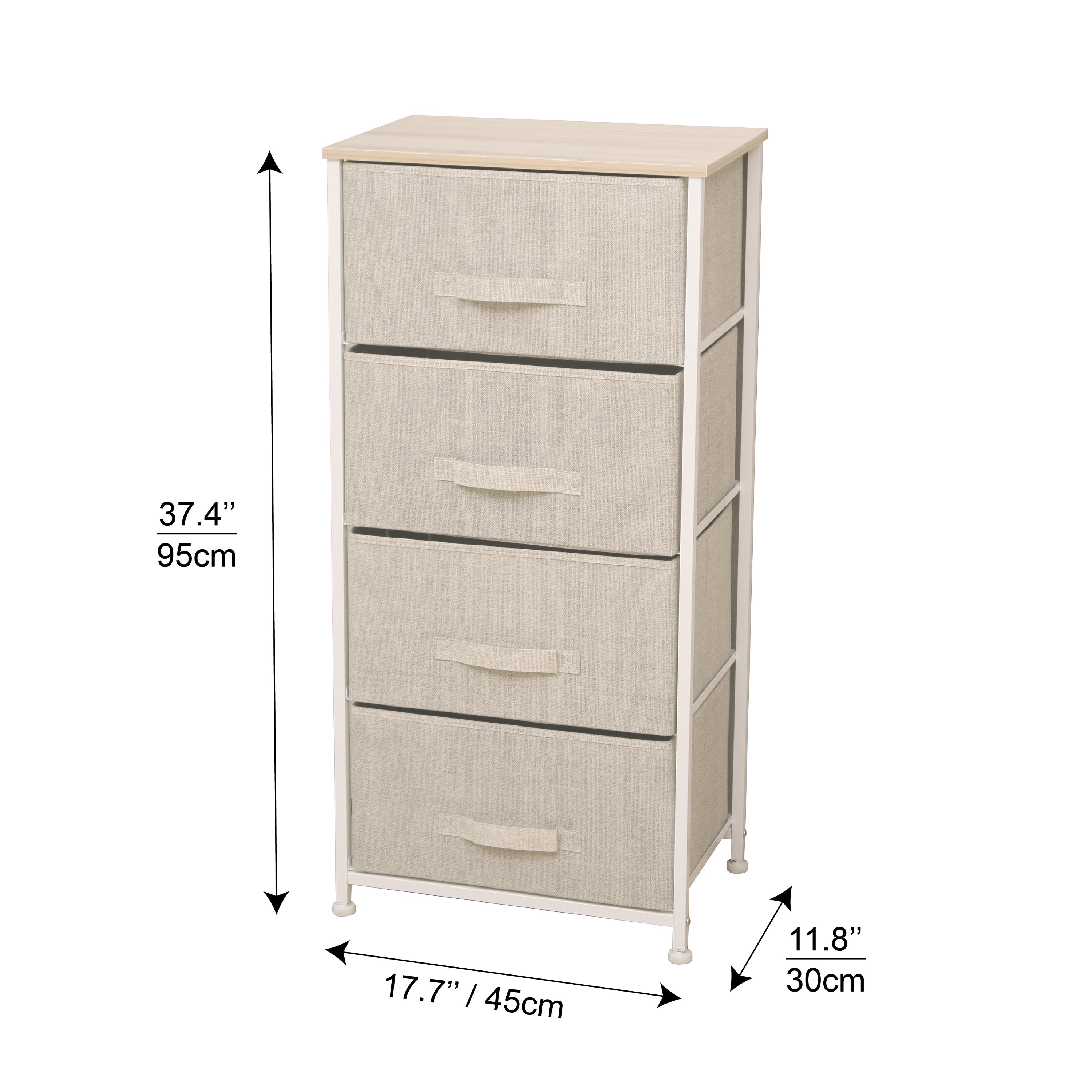 Foldable Shelf Multiple Drawer Storage Chest Beige With a - Etsy