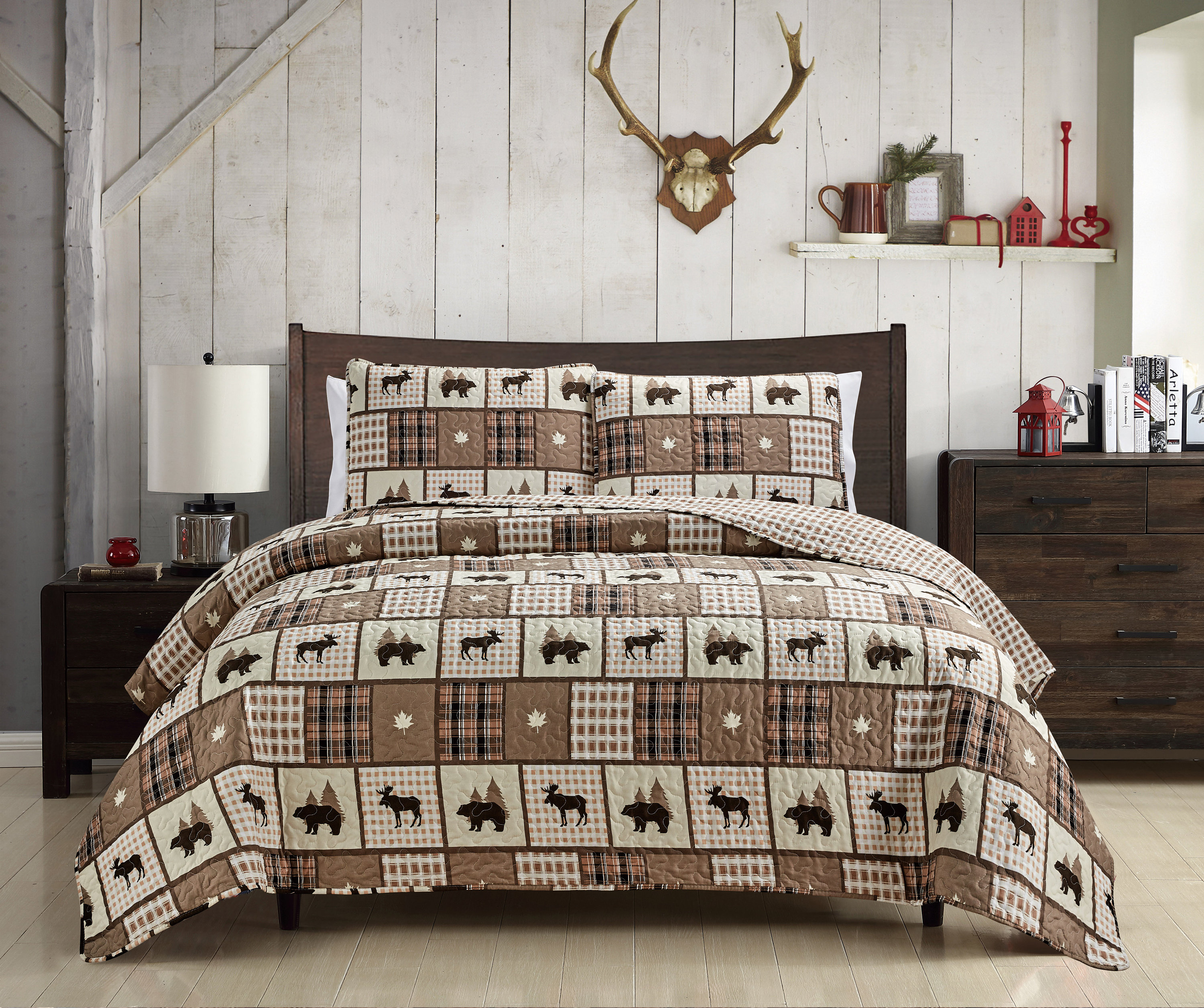 Oversized Yellowstone Pattern Design Quilt Set Sham Included ...