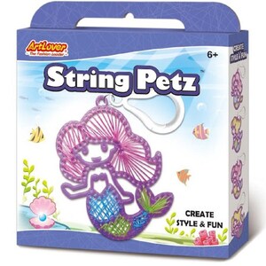 Multiple Animal Themed String Petz Art Piece Keychain Kit for Kids ...
