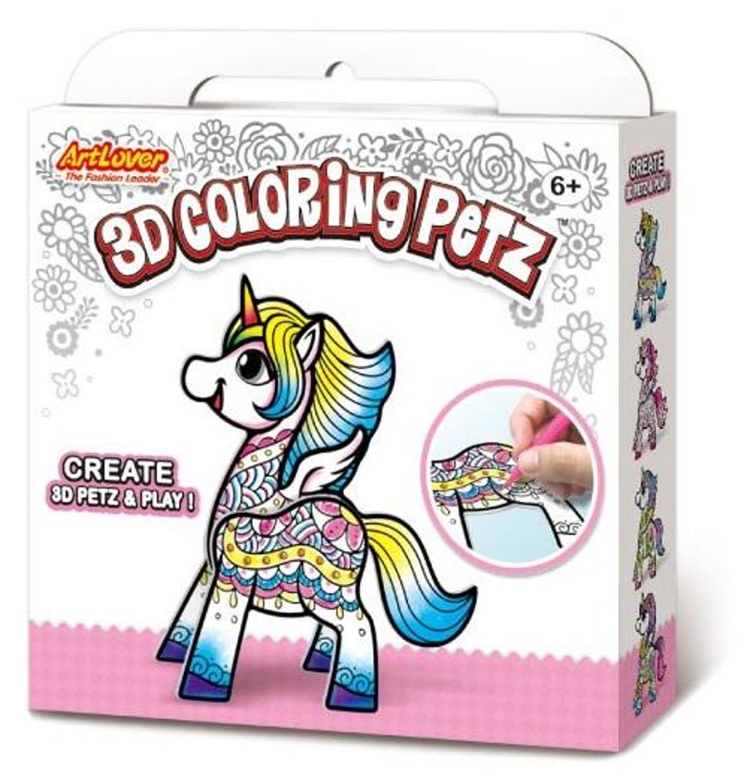 Multiple Animal Themed Coloring Petz Art Piece Kit for Kids || Arts ...