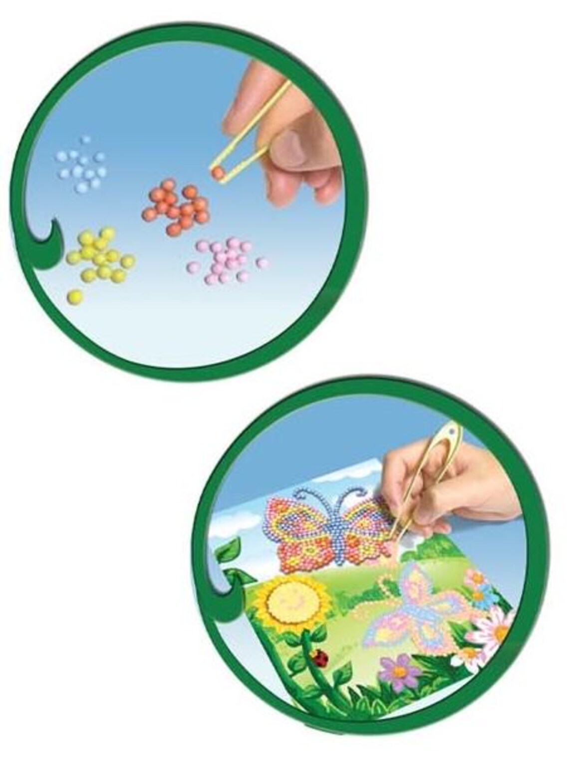 Set of 3 Foam Bead Art Piece Display Kit for Kids || Arts & Crafts for ...