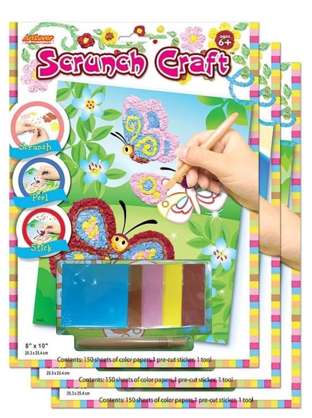 Set of 3 Scrunch Craft Art Piece Display Kit for Kids || Arts & Crafts ...