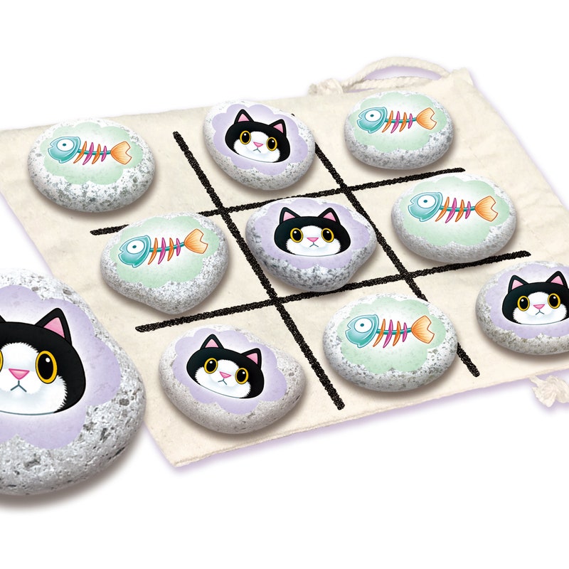 Rock Tic Tac Toe - Etsy