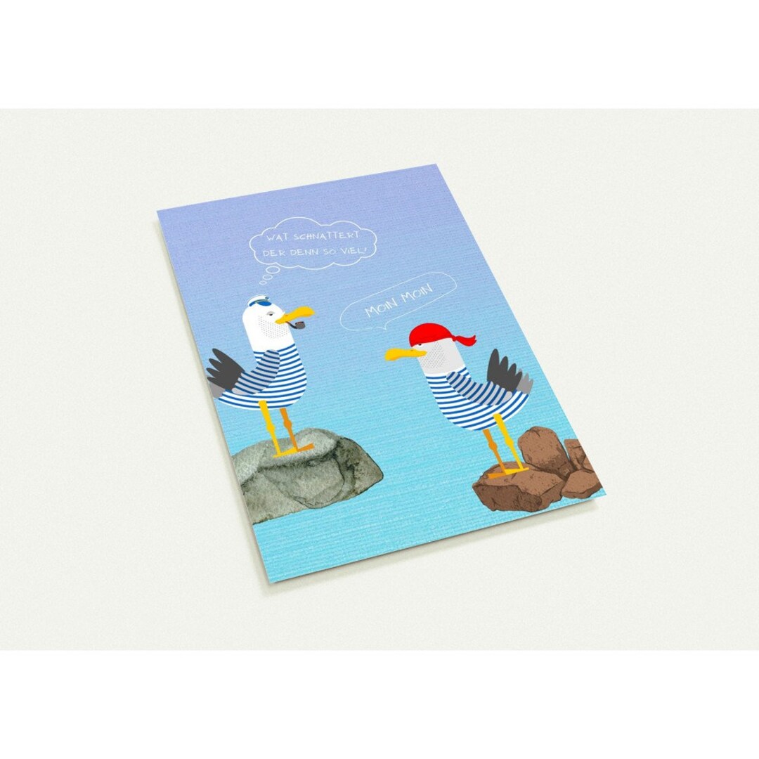 Good Morning Postcard Pack of 10 Funny Postcards With Seagulls for ...