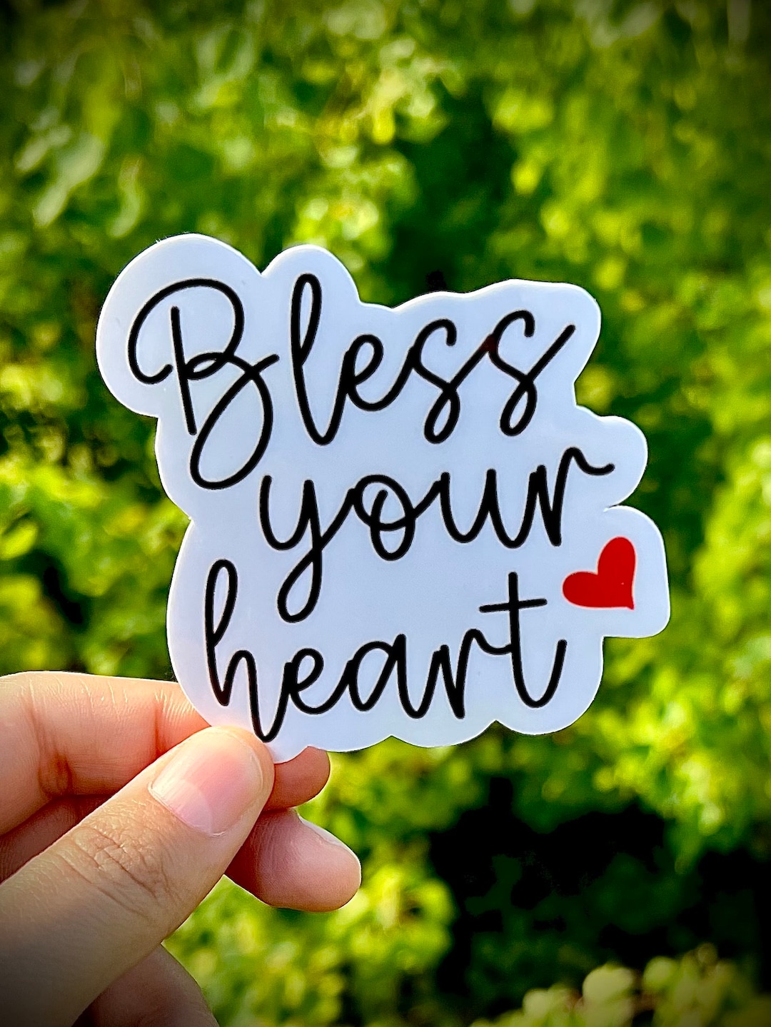 Bless Your Heart Sticker: Waterproof Vinyl Decal - Etsy