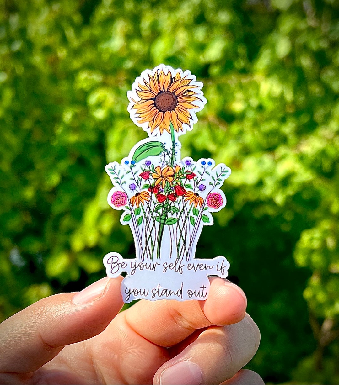 Be Yourself Sticker - Waterproof Decal for Laptops, Water Bottles, and ...