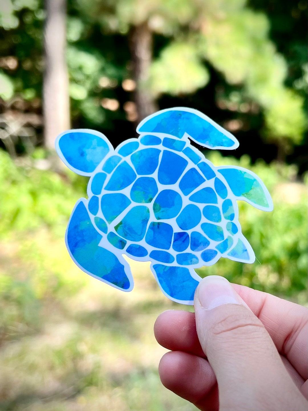 Sea Turtle Vinyl Sticker - Waterproof Vinyl Decal for Tumblers ...