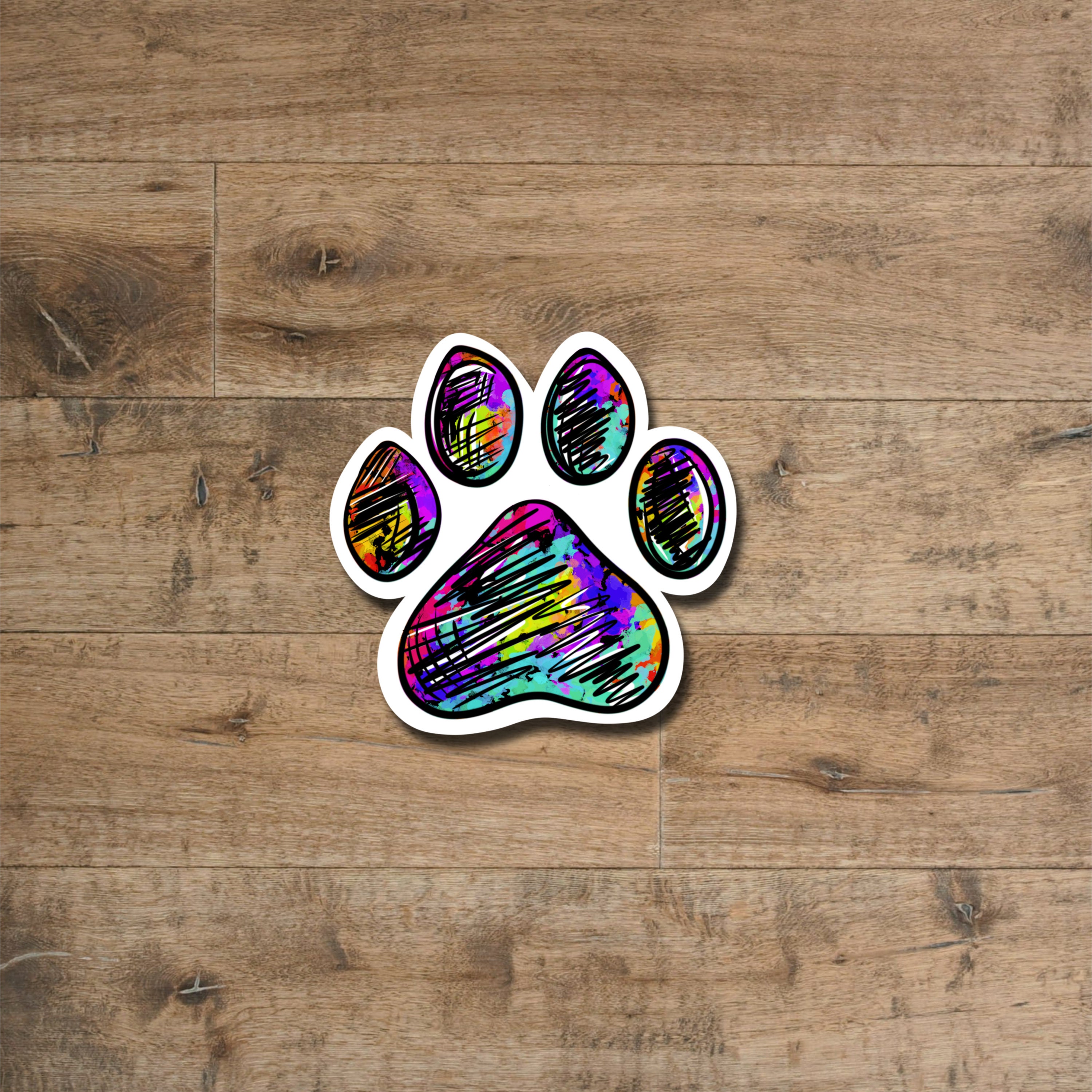 Vinyl Paw Print Sticker Waterproof Decal for Mirrors - Etsy